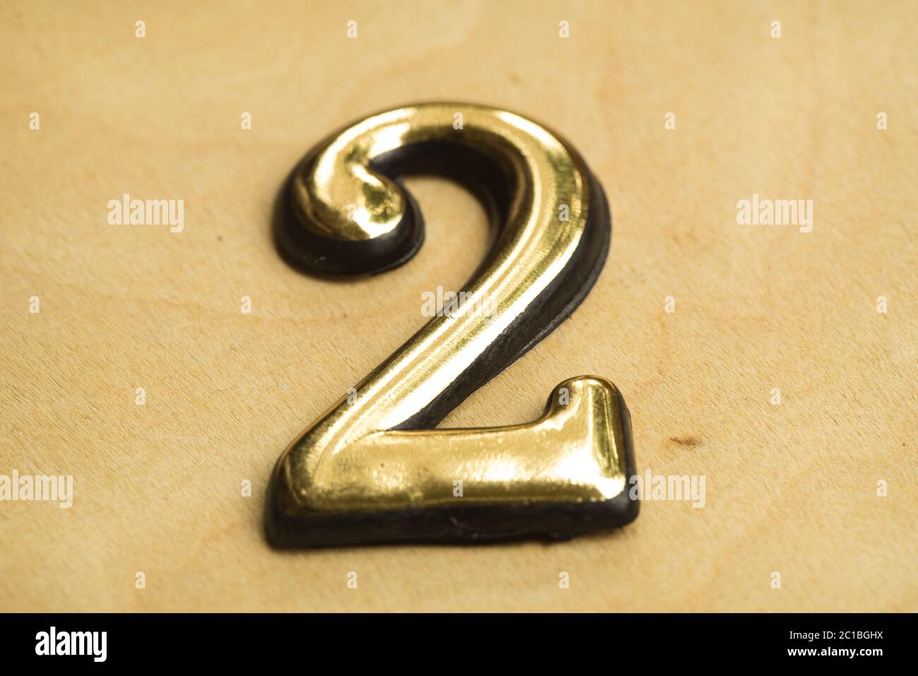 Number Two Lettering Stock Photo - Alamy