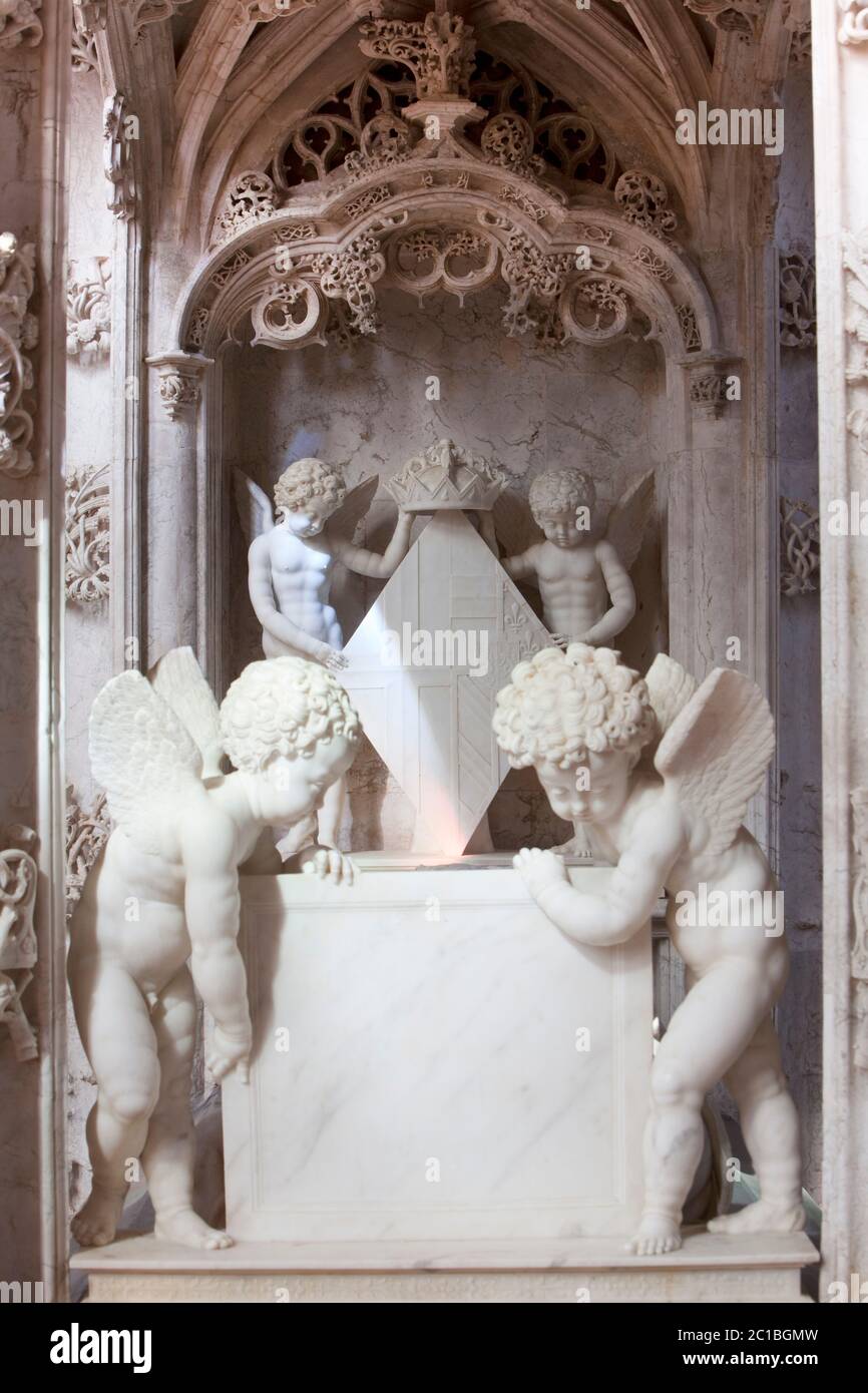 France, Ain, Bourg en Bresse, Royal Monastery of Brou, church of St ...