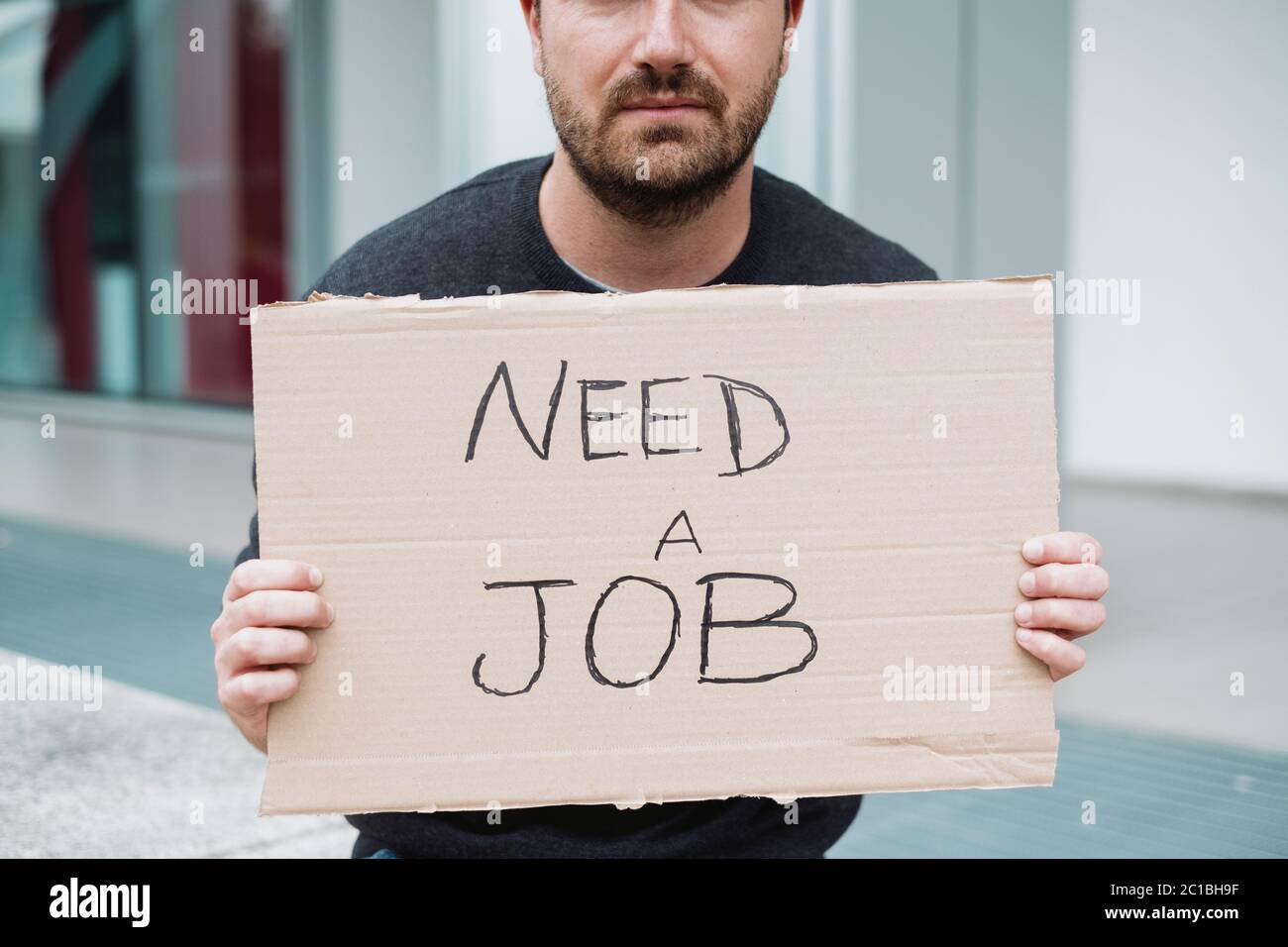 Homeless man begging job hi-res stock photography and images - Alamy