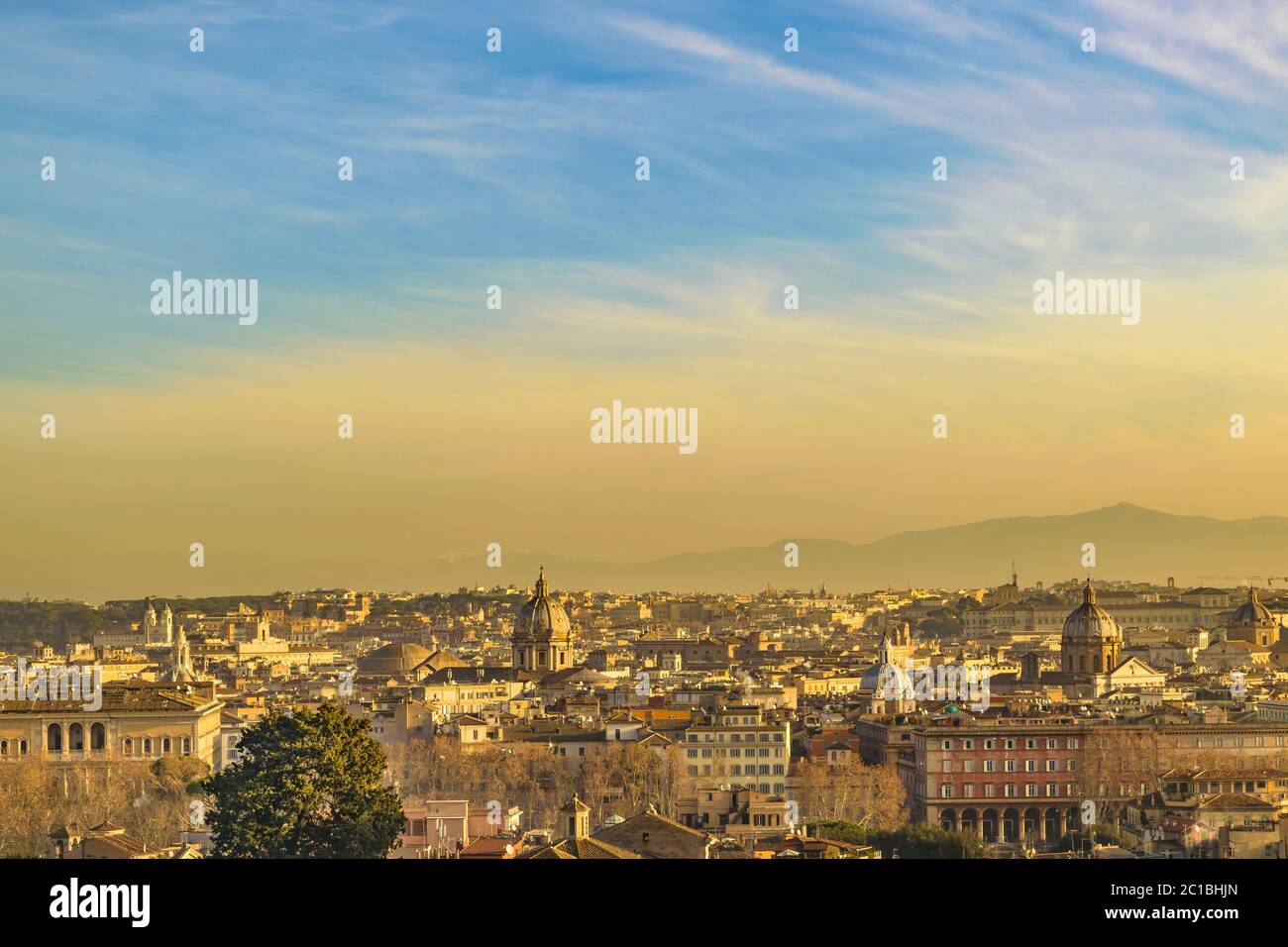 Rome view from janiculum terrace hi-res stock photography and images ...