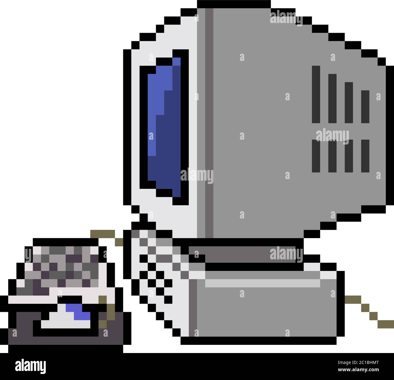 Outdated computer Stock Vector Images - Alamy