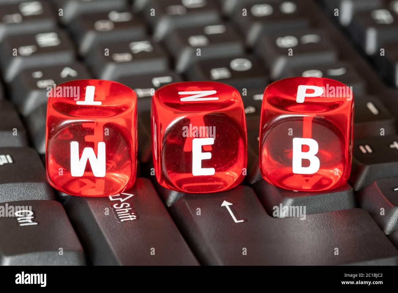 Word WEB on keyboard background Stock Photo - Alamy