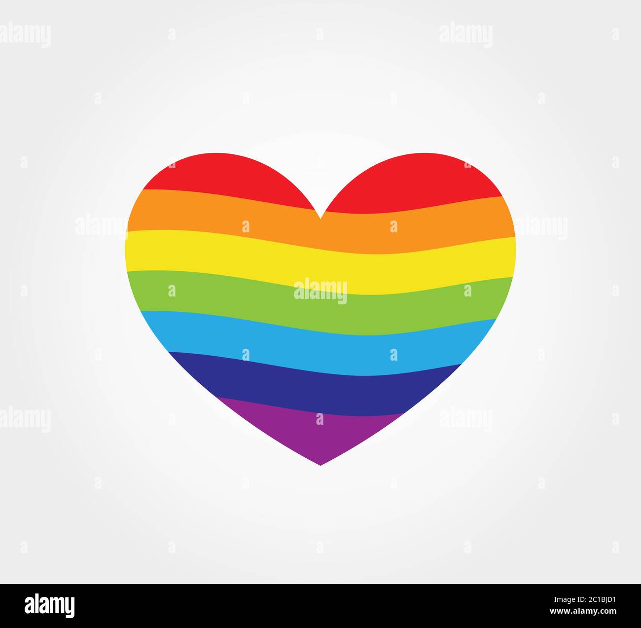 Rainbow heart icon. Vector illustration Stock Vector Image & Art - Alamy