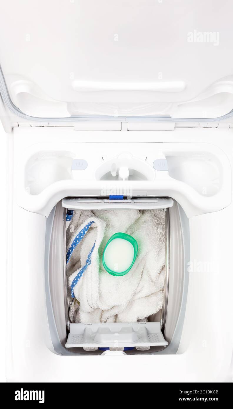 Washing machine from above Stock Photo - Alamy