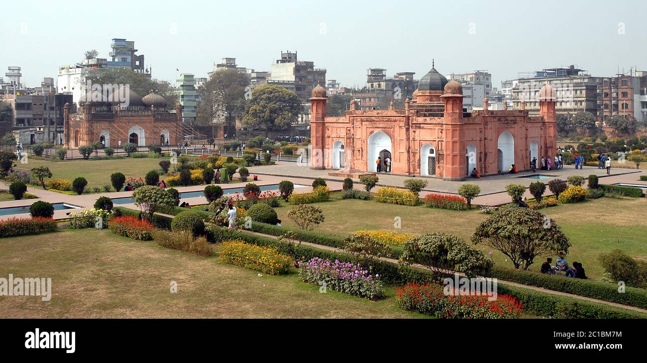 Lalbagh Fort in Dhaka, Bangladesh. This is the tomb of Bibi Pari in the ...
