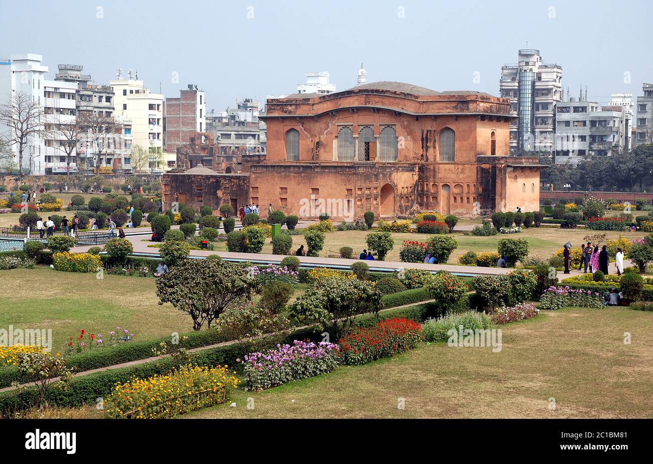 Lalbagh Fort in Dhaka, Bangladesh. This is Diwan-i-Aam (Diwan), the ...