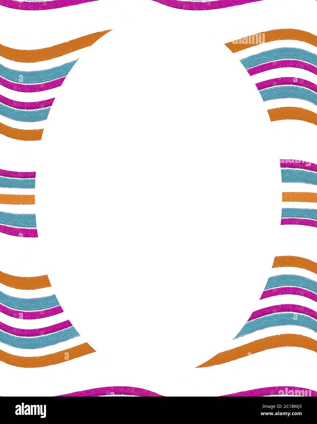 Circle Frame Background with Decorated Borders Stock Photo - Alamy