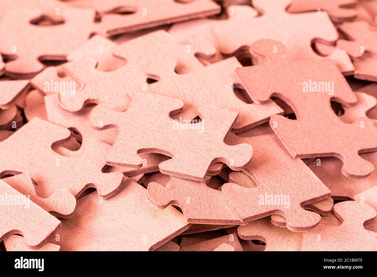 Pile of Red Puzzle Pieces Stock Photo - Alamy