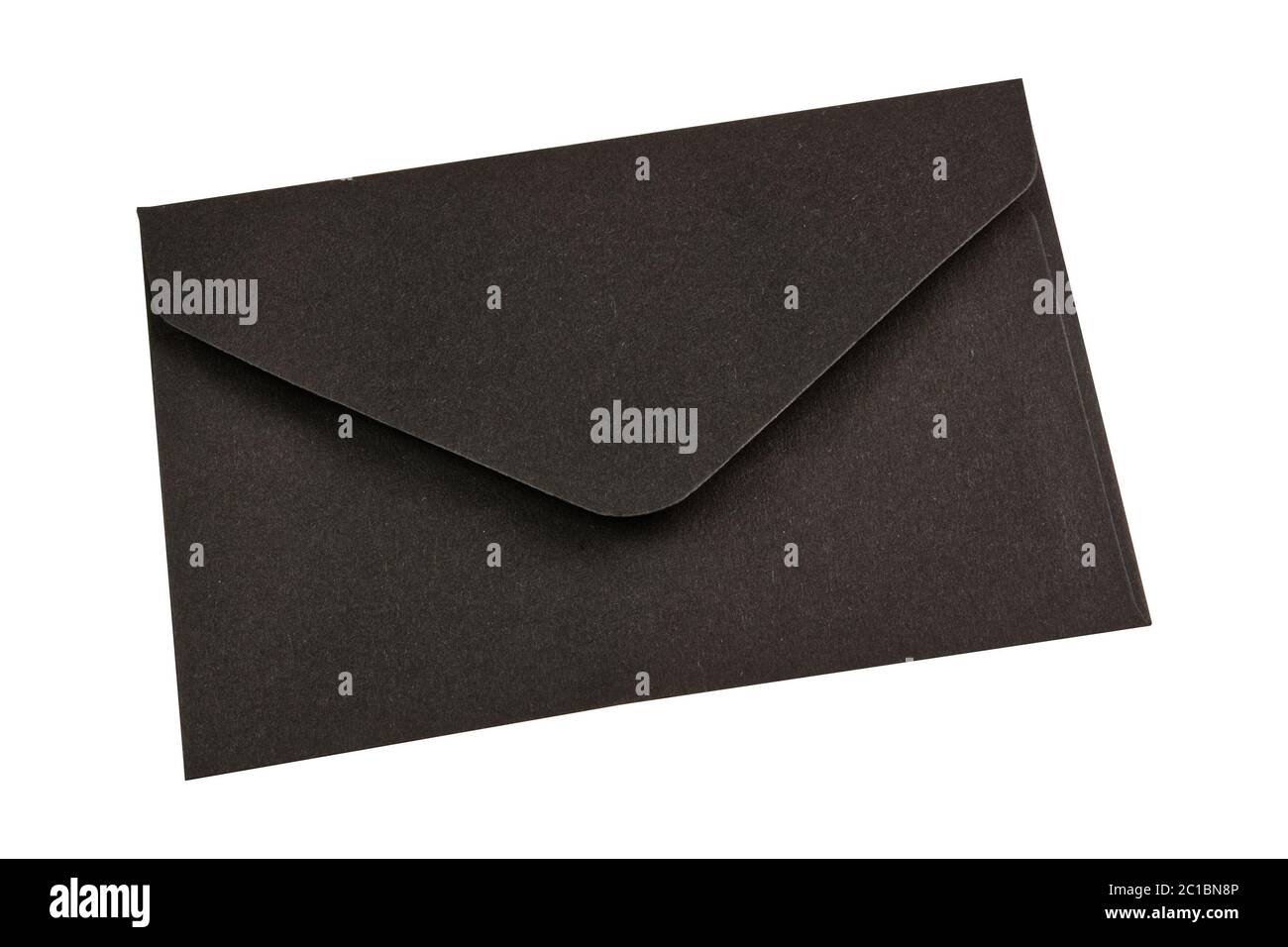 Black envelope isolated on a white background Stock Photo - Alamy
