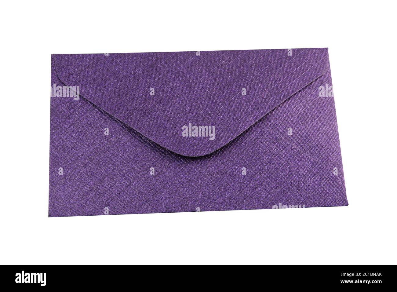 Purple envelope isolated on a white background Stock Photo - Alamy