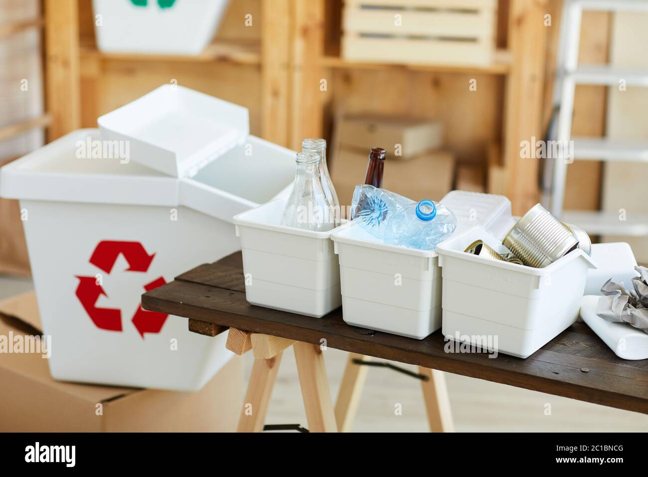 Plastic bottle sorting factory hi-res stock photography and images - Alamy