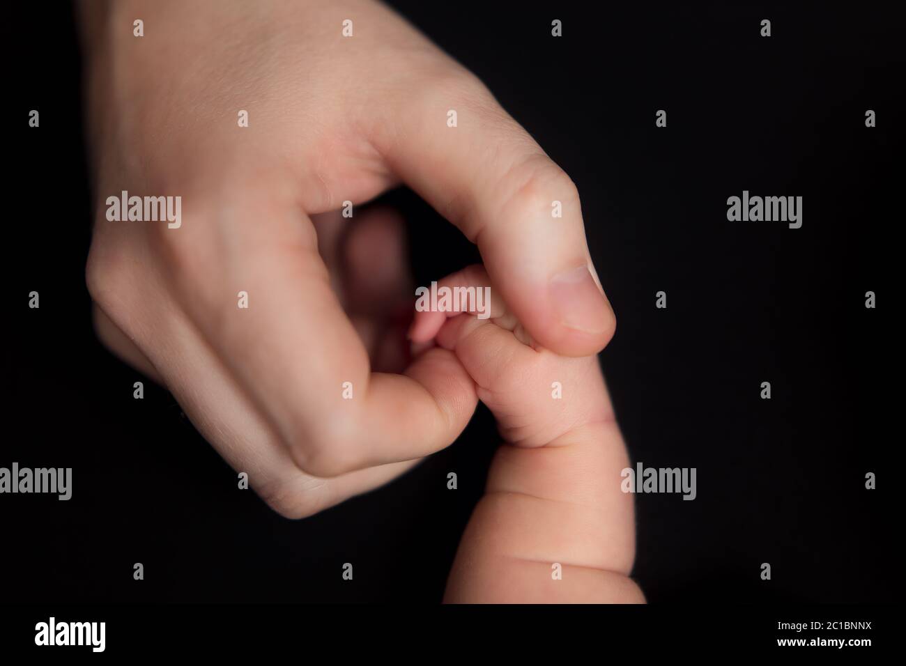 photo of child's hand in the hand of the father Stock Photo - Alamy