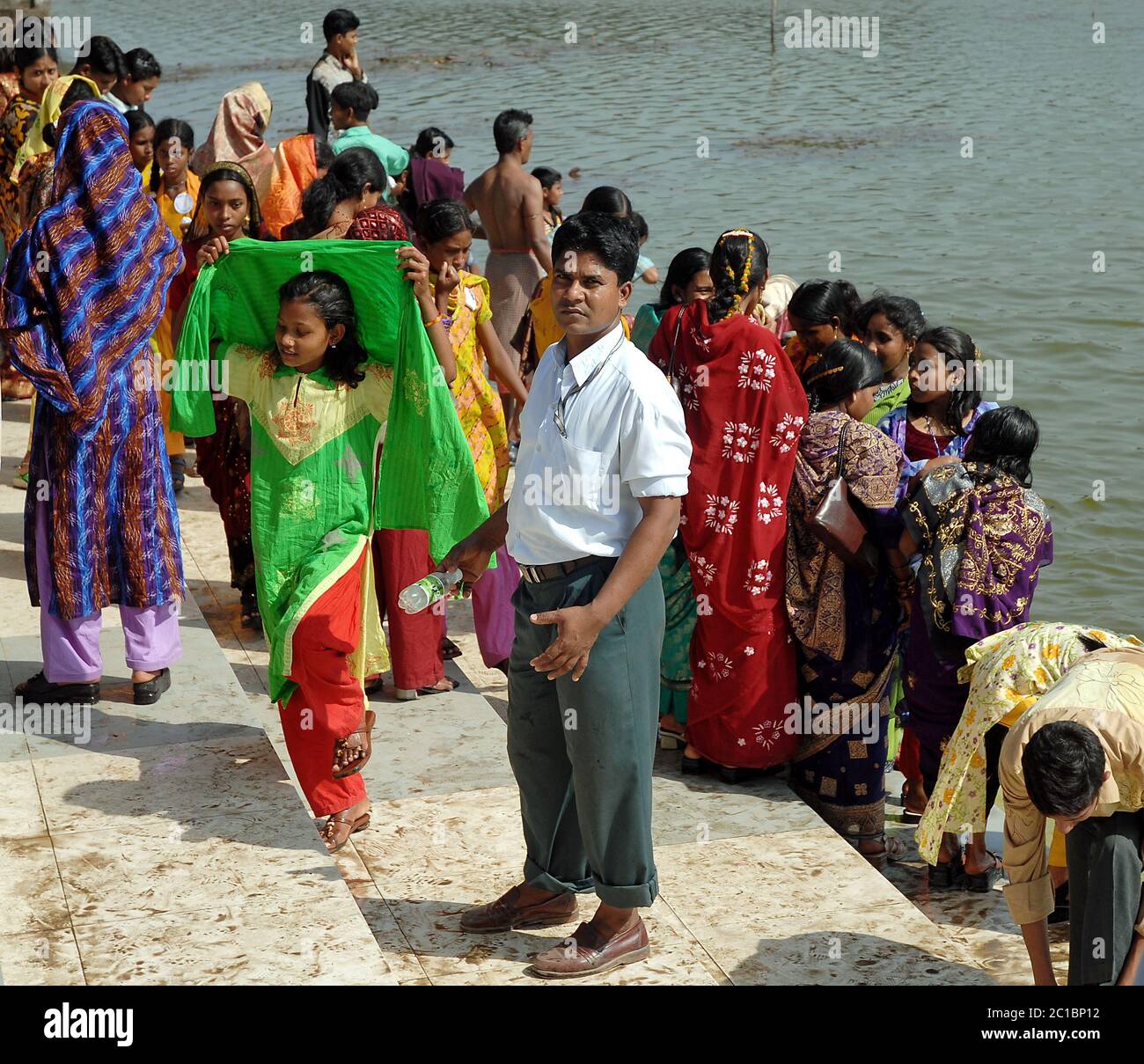 Khan Jahan Ali Tomb and Mosque in Bagerhat, Bangladesh. Pool near Khan ...