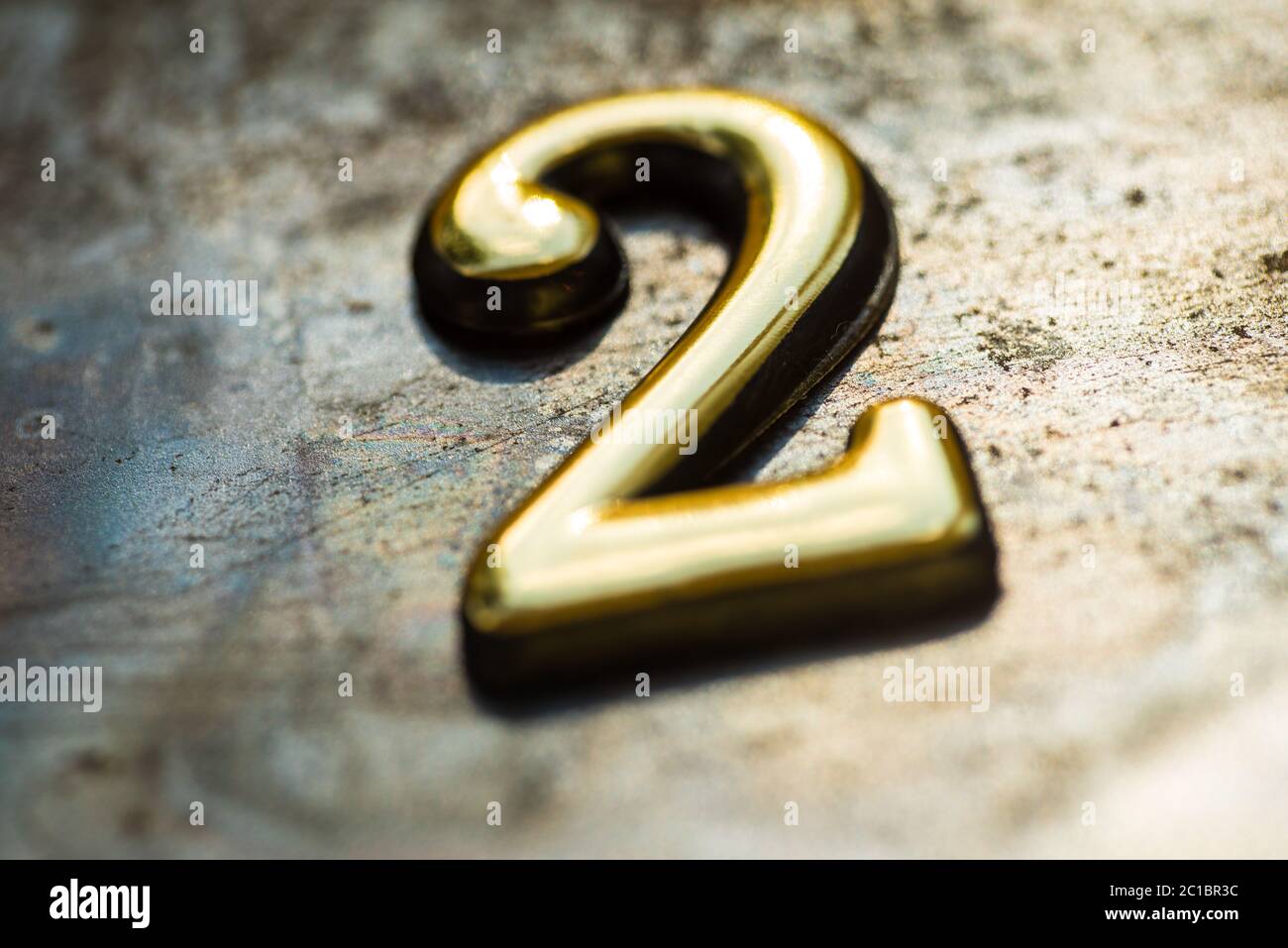 Number Two Lettering Stock Photo - Alamy