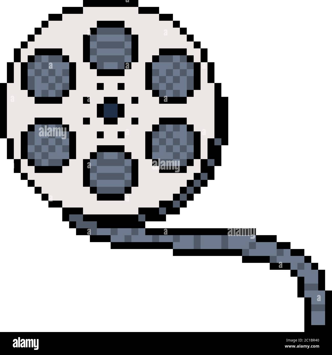 vector pixel art film isolated cartoon Stock Vector Image & Art - Alamy