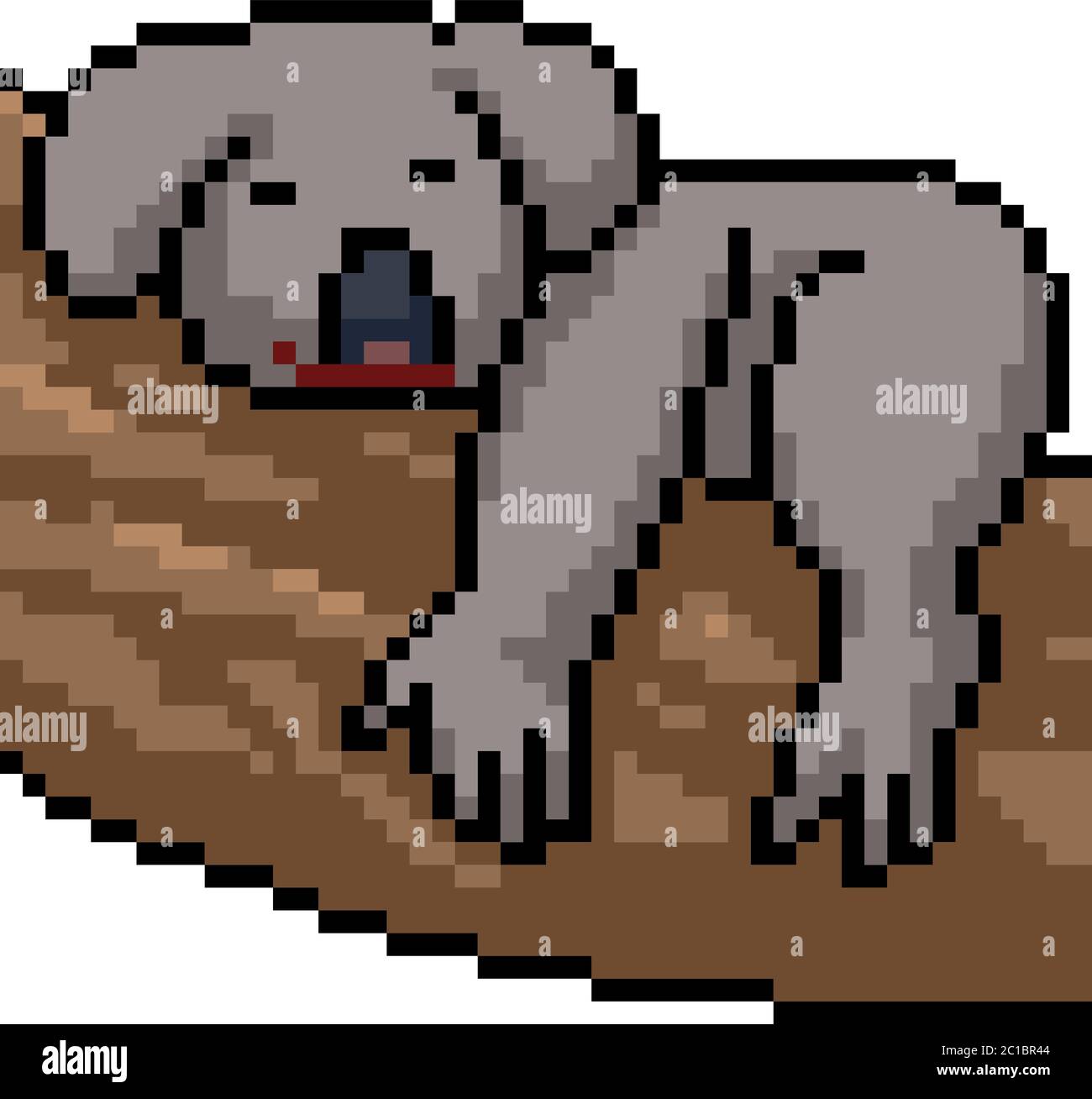 Pixel koala Stock Vector Images - Alamy