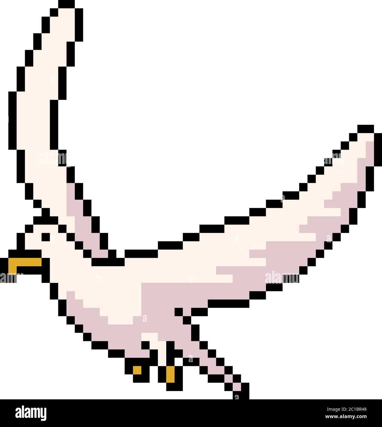 Bird pixel art Cut Out Stock Images & Pictures - Alamy