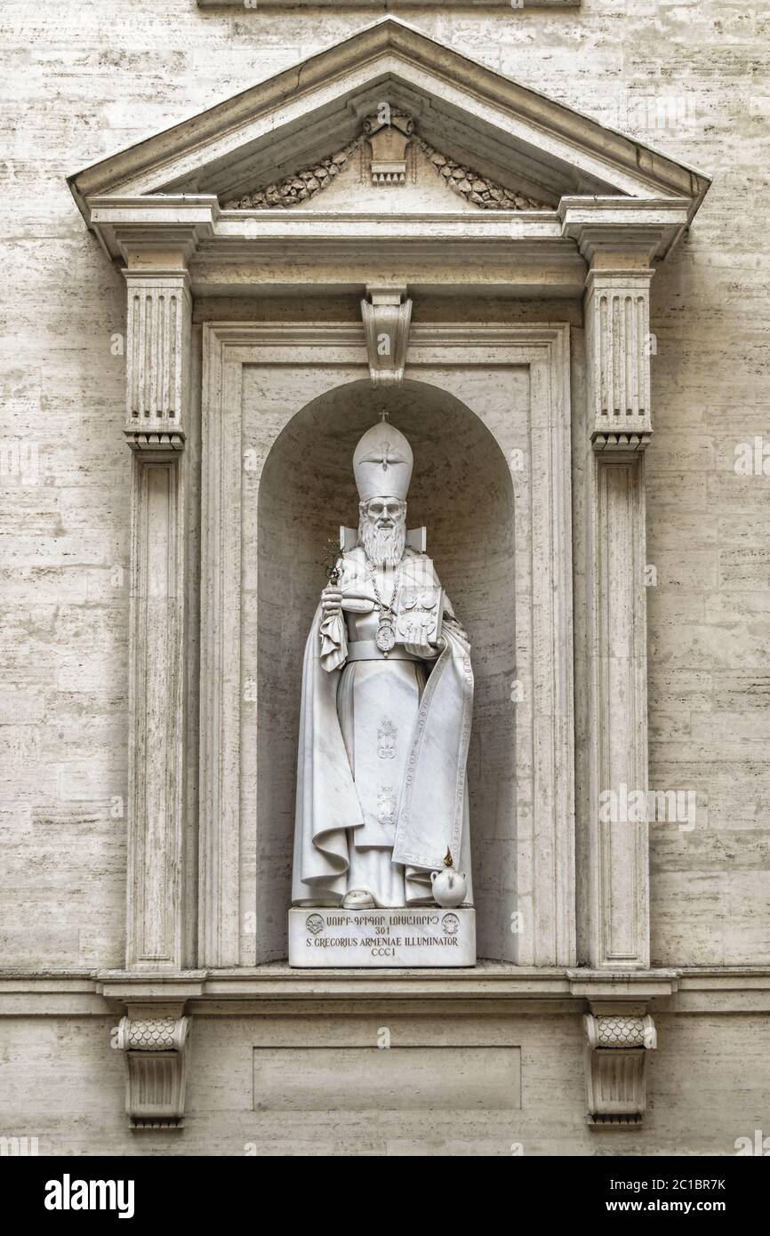 St Gregorius Statue Vatican Musuem Stock Photo - Alamy