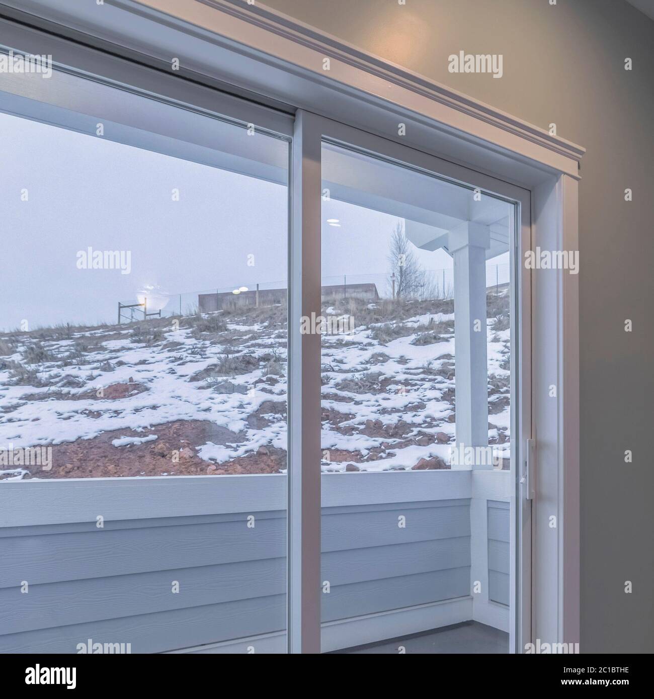 View outside through sliding doors hi-res stock photography and images ...