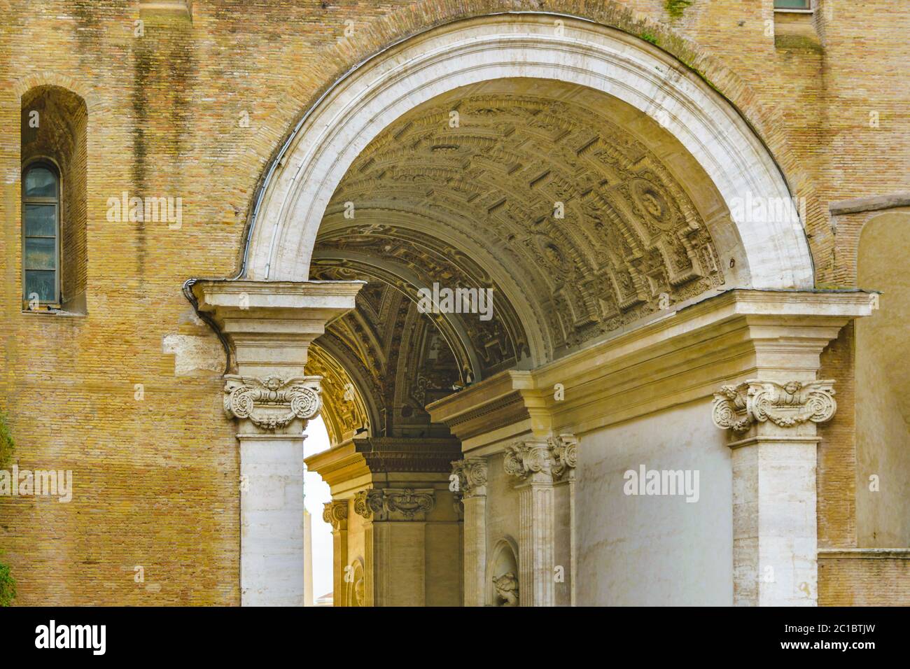 Vatican Museum Arc Building Stock Photo - Alamy