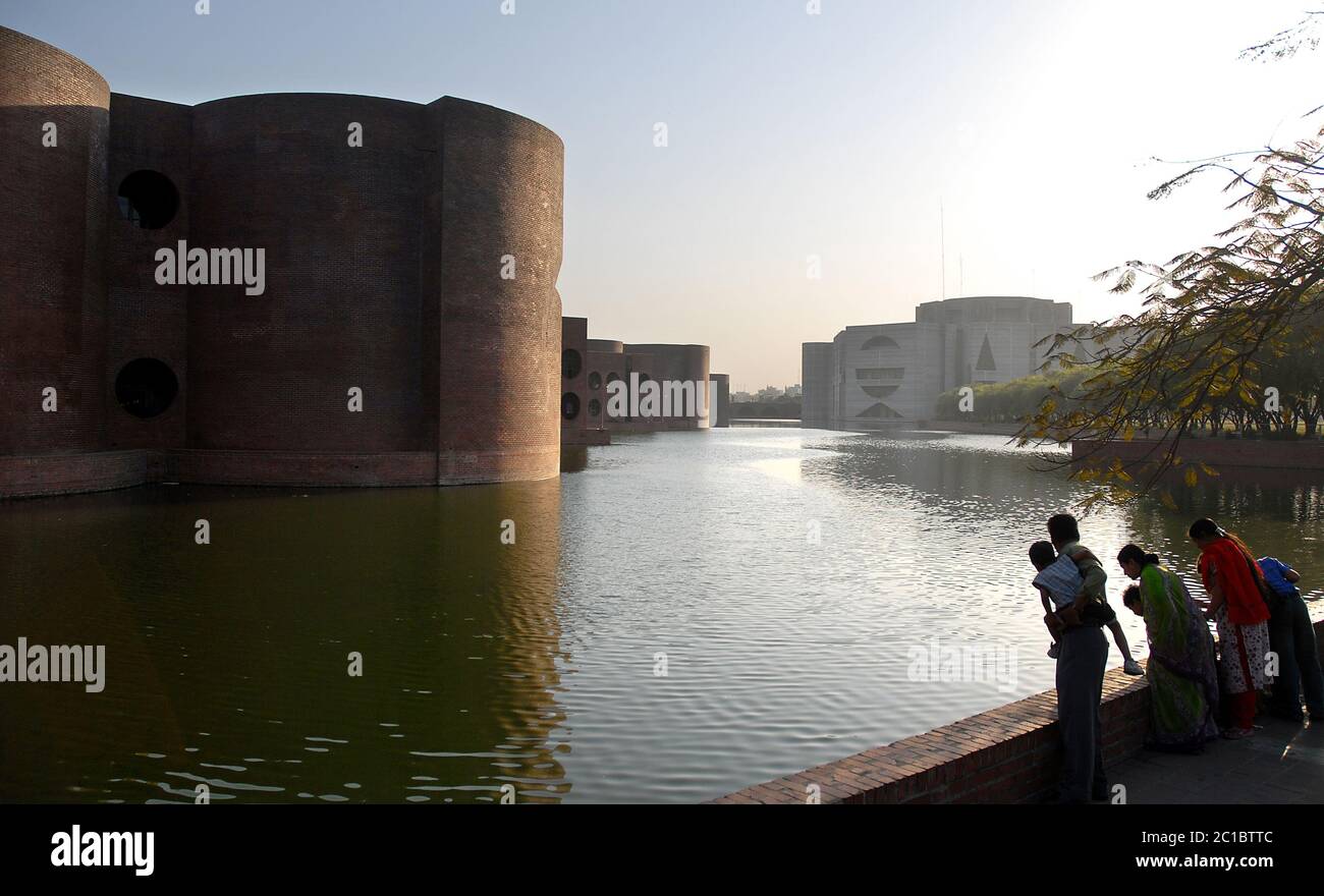Dhaka in Bangladesh. Jatiya Sangsad Bhaban, the National Parliament ...