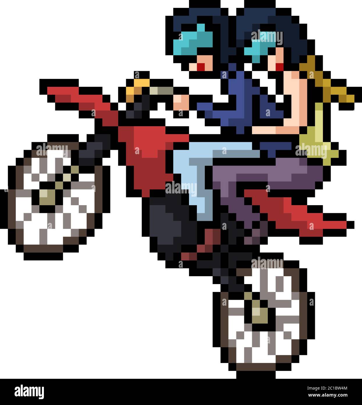 Biker gang couple Stock Vector Images - Alamy