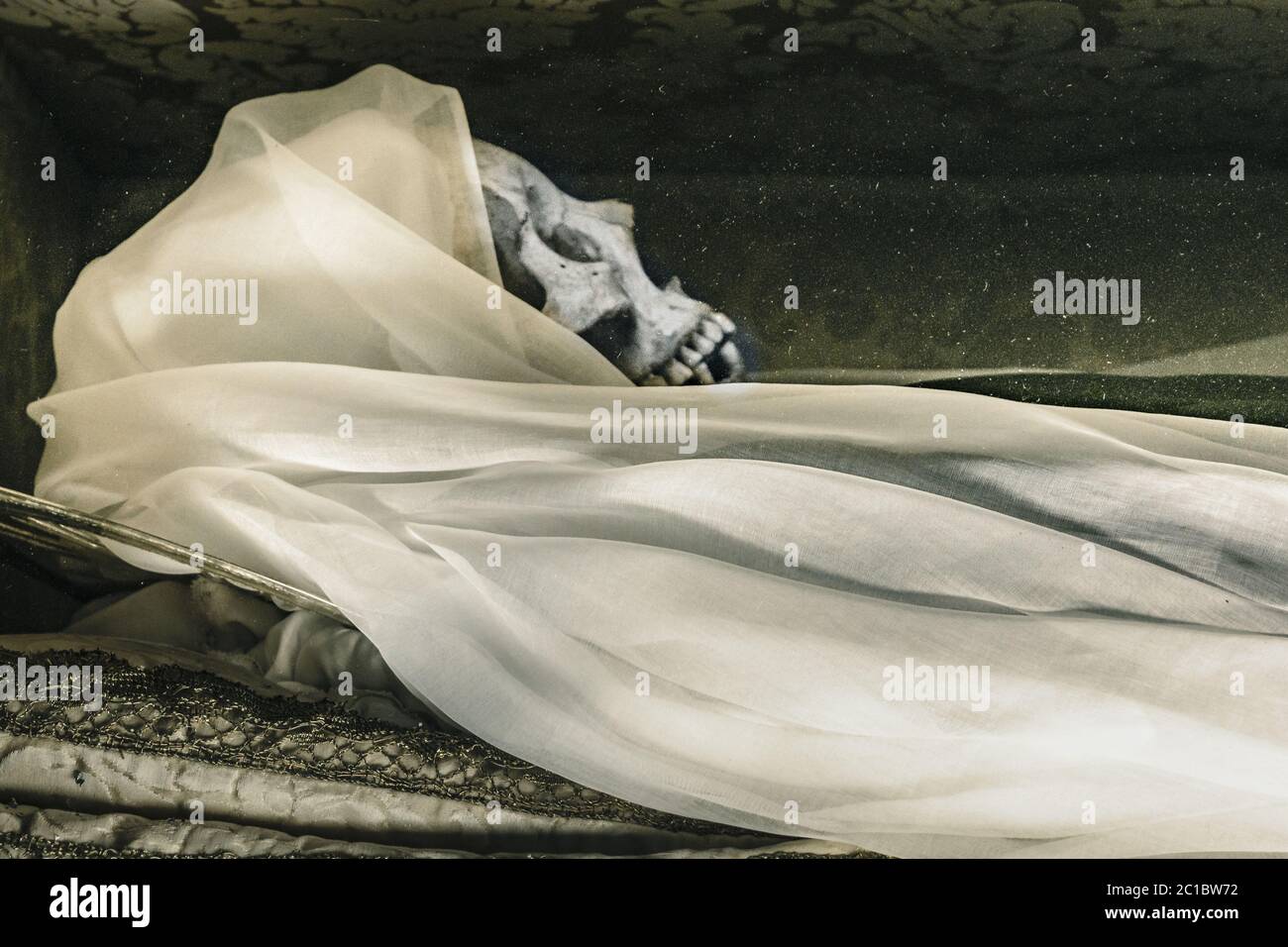 Saint Skeleton at Tomb Stock Photo - Alamy