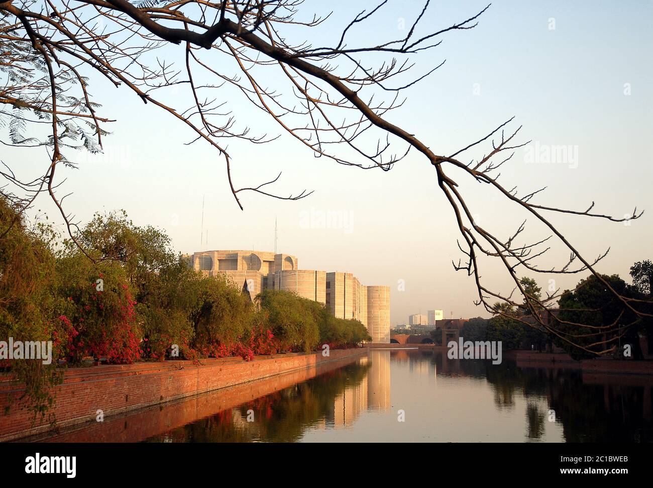 Dhaka in Bangladesh. Jatiya Sangsad Bhaban, the National Parliament ...