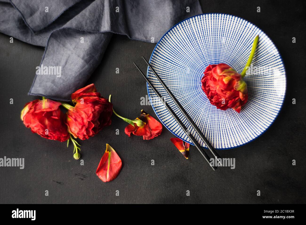 Red Princess tulip Stock Photo - Alamy