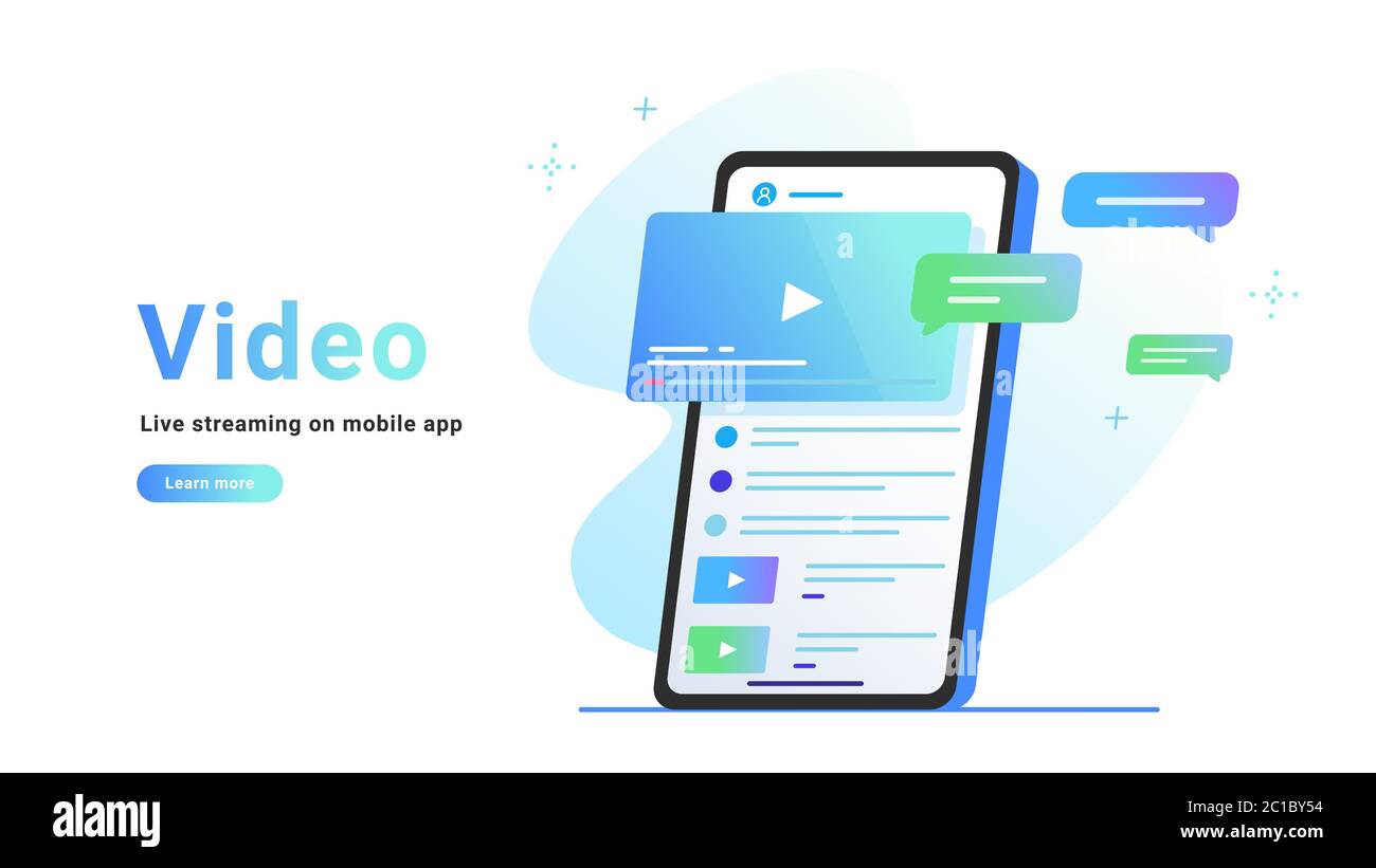 Live feed on mobile phone hi-res stock photography and images - Alamy