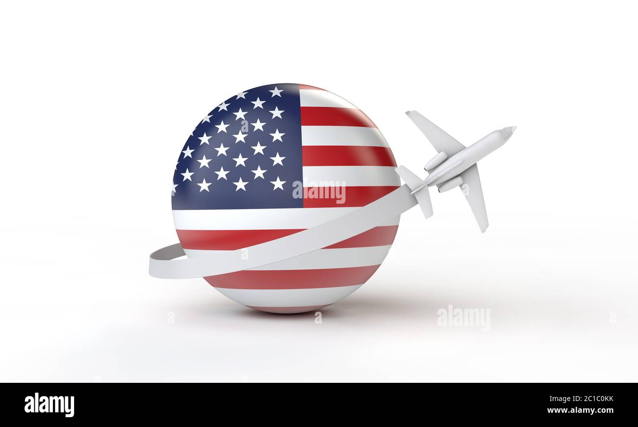 Airplane and flag hi-res stock photography and images - Alamy