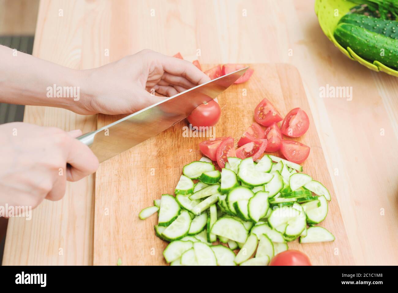 Cut with the kitchen knife hi-res stock photography and images - Alamy