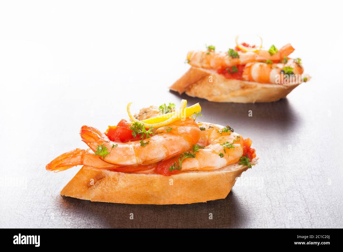 Luxury shellfish snacks Stock Photo - Alamy