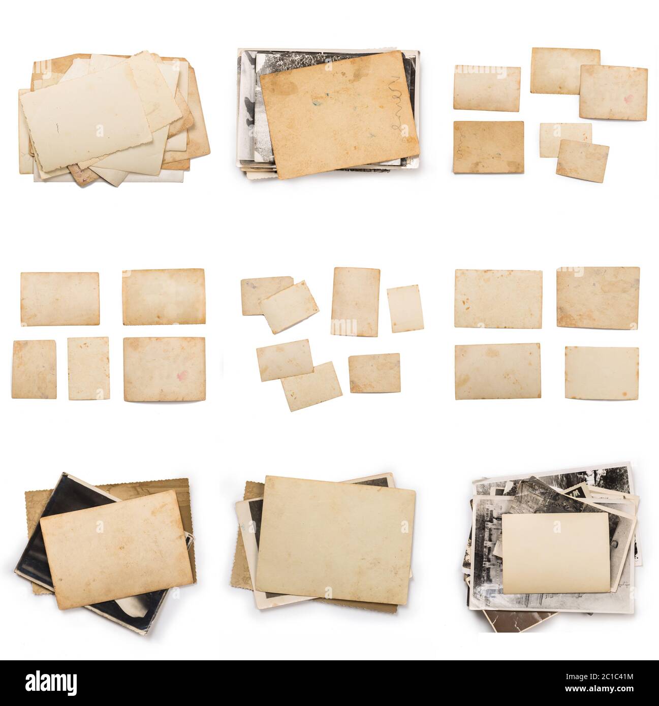 Old photo frame. Vintage paper. Retro card Stock Photo - Alamy