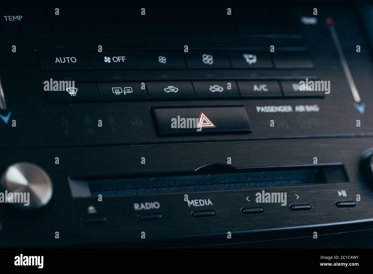 Panel of a modern car. Screen multimedia system Stock Photo - Alamy