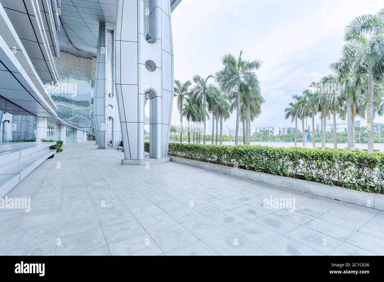 modern square and skyscrapers Stock Photo - Alamy