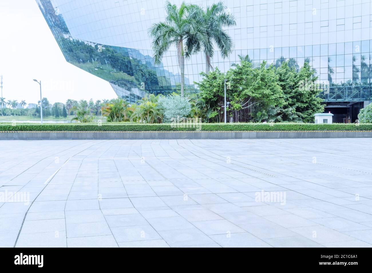 modern square and skyscrapers Stock Photo - Alamy
