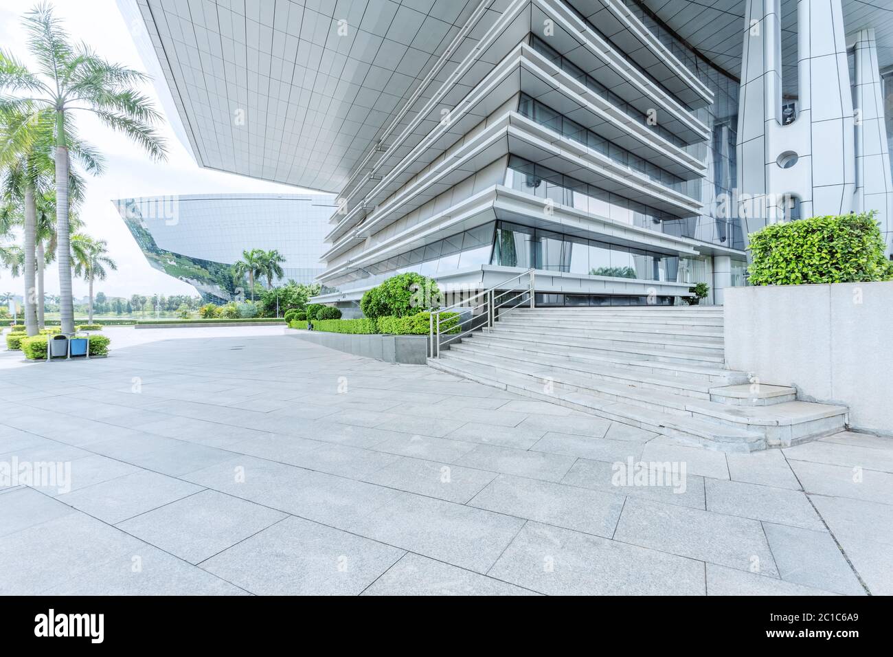 modern square and skyscrapers Stock Photo - Alamy