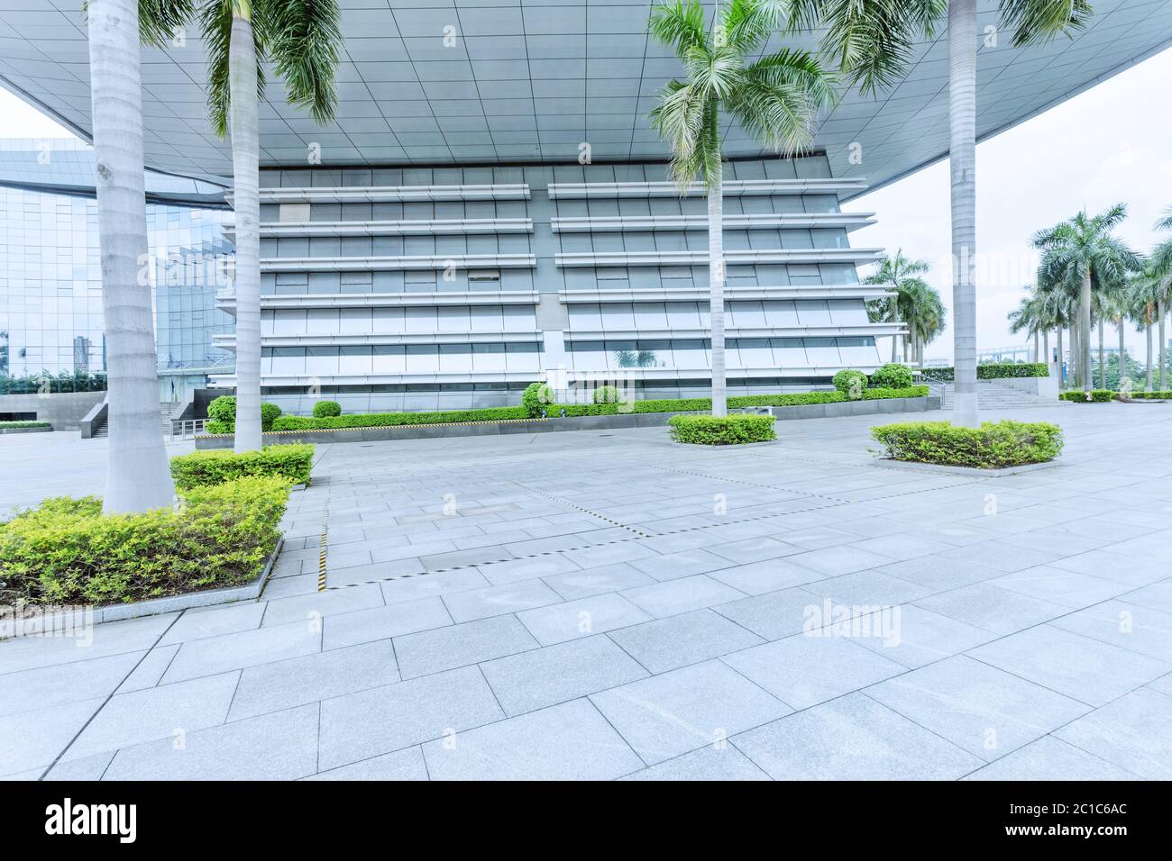 modern square and skyscrapers Stock Photo - Alamy