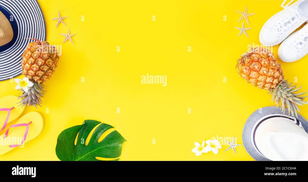 Summer flat lay scenery Stock Photo - Alamy