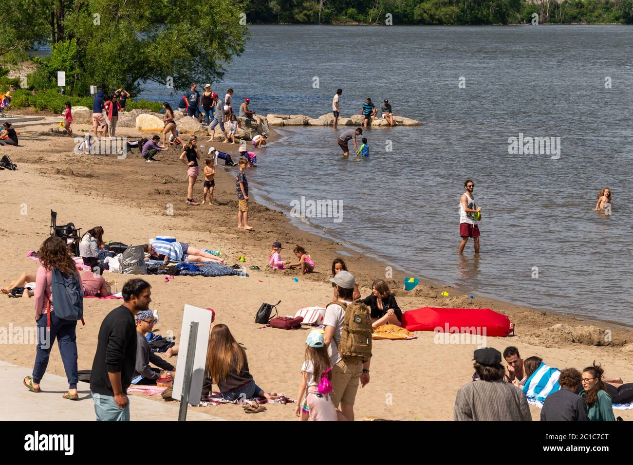 Verdun, CA - 20 June 2020 : People enjoying a warm spring day at Verdun ...