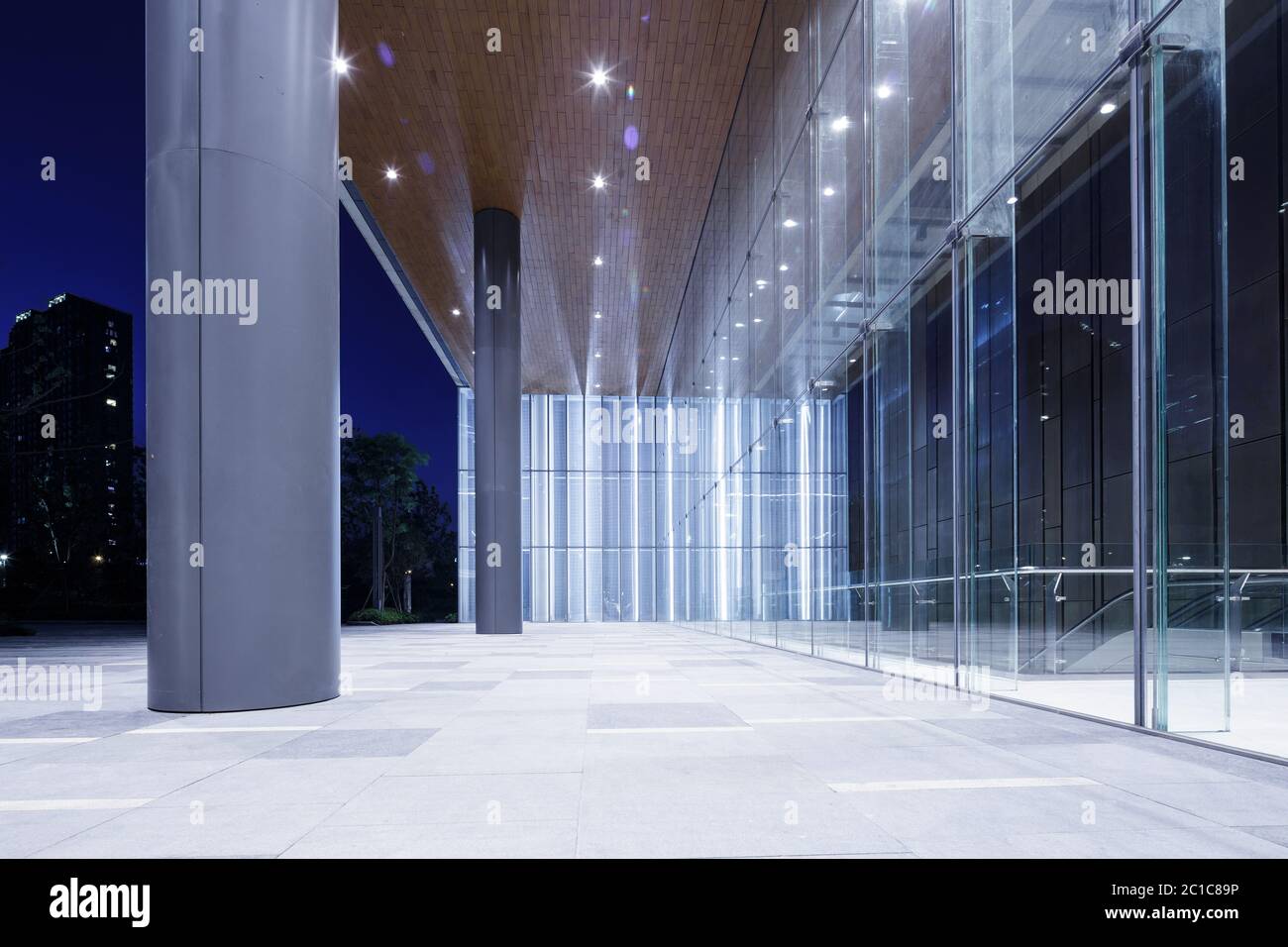 modern square and skyscrapers Stock Photo - Alamy