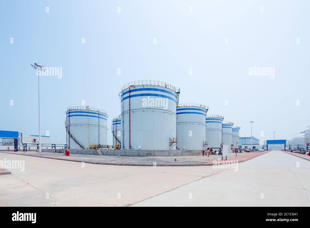landscape of oil depot Stock Photo - Alamy