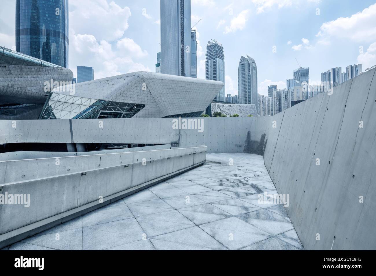 modern square and skyscrapers Stock Photo - Alamy