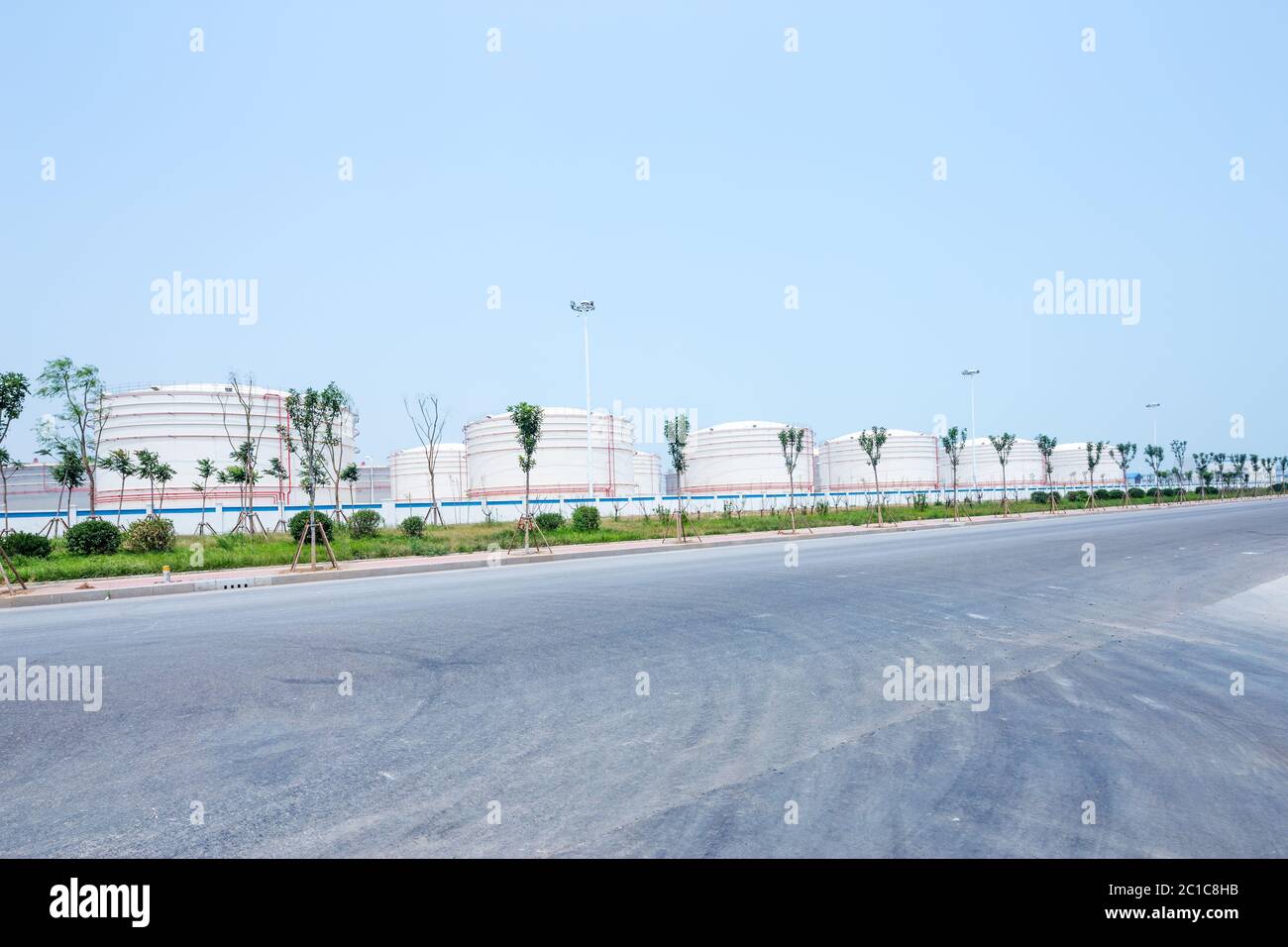 landscape of oil depot Stock Photo - Alamy