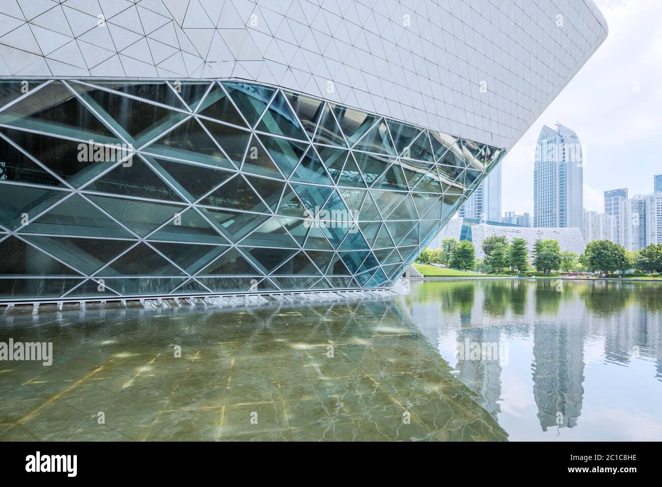 modern square and skyscrapers Stock Photo - Alamy