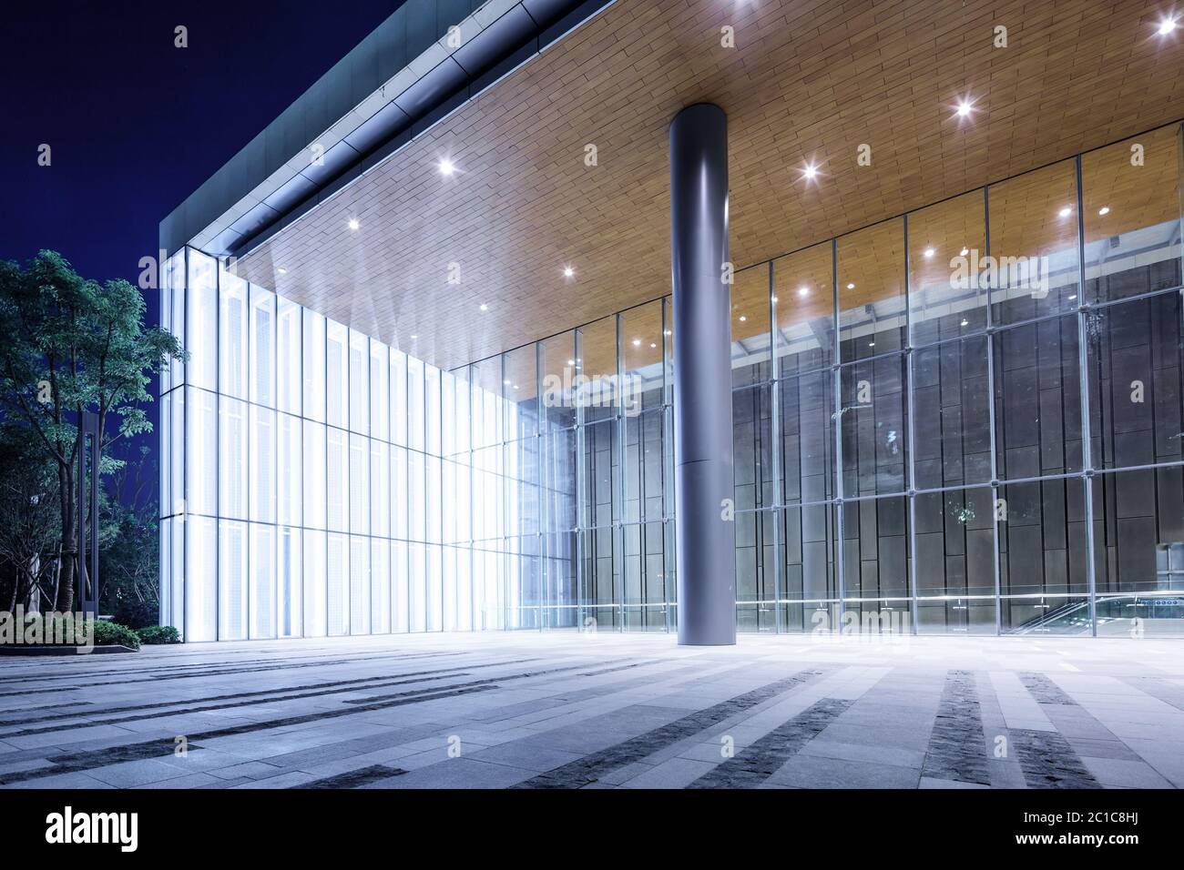 modern square and skyscrapers Stock Photo - Alamy