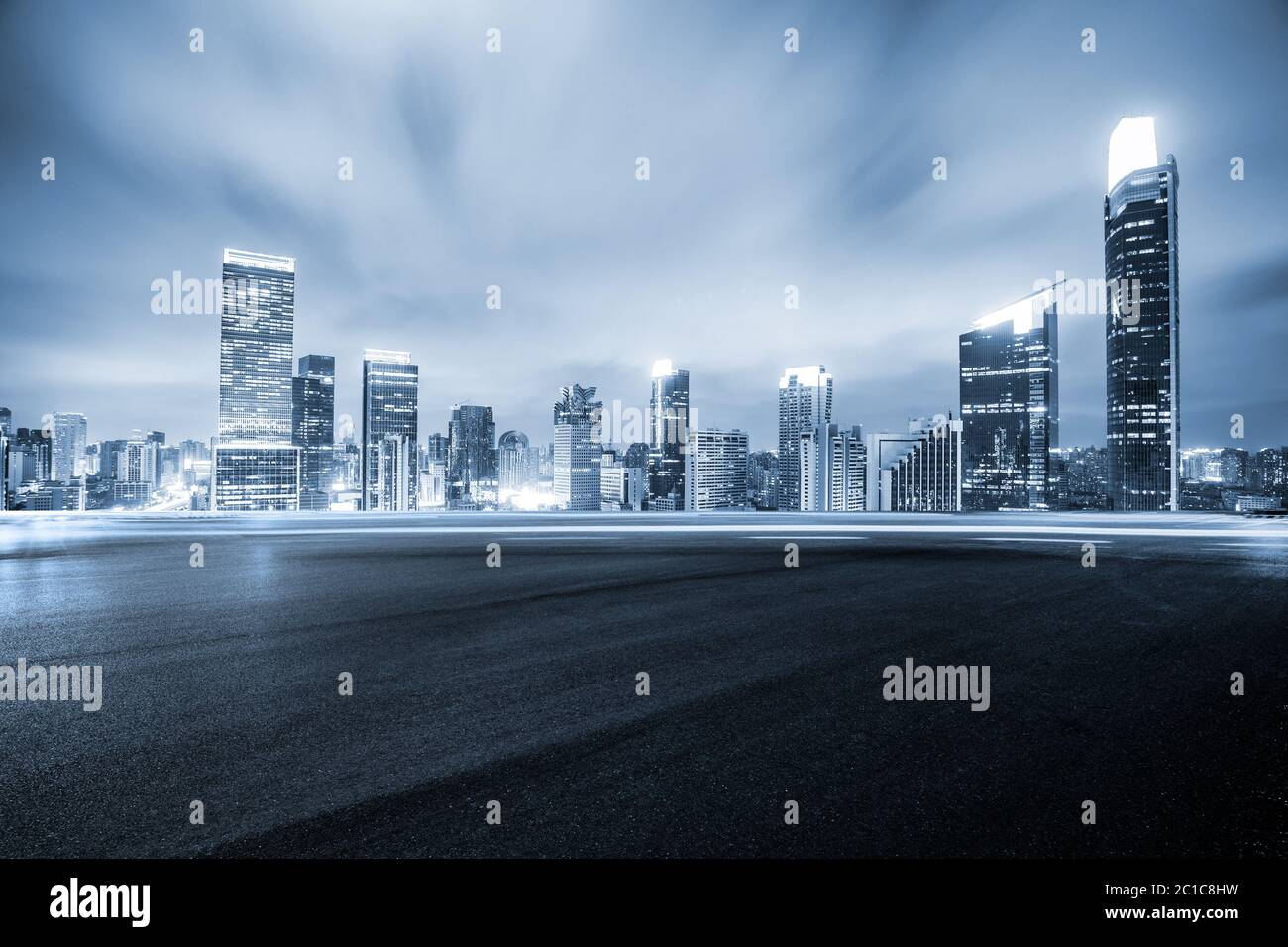 modern square and skyscrapers Stock Photo - Alamy