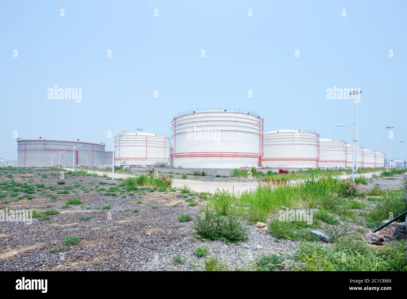 landscape of oil depot Stock Photo - Alamy