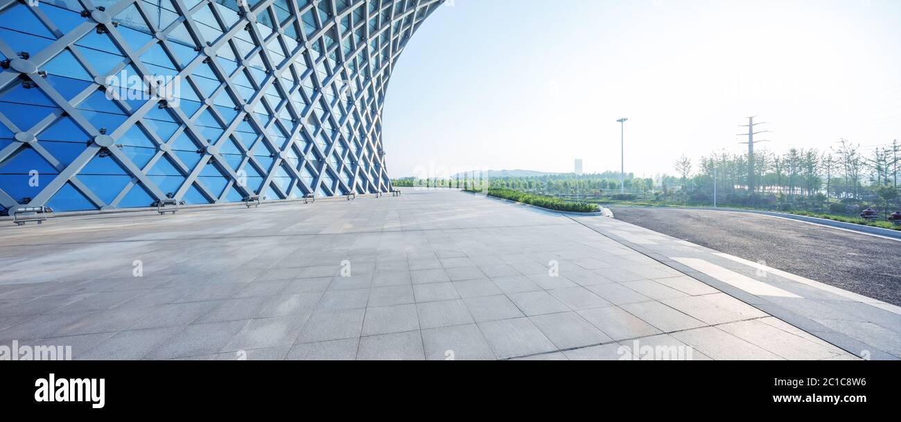 modern building exterior empty ground Stock Photo - Alamy